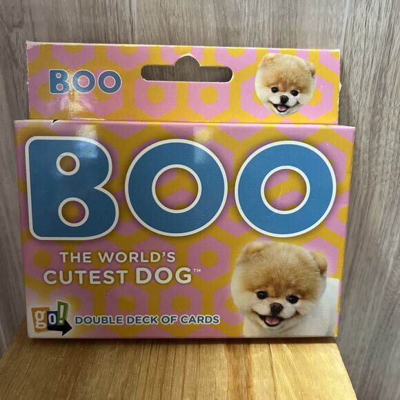 Go! Games | Toys | Boo The Worlds Cutest Dog Double Decks Of Playing ...